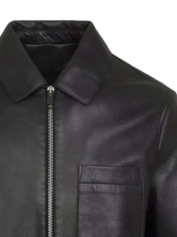 YVES SALOMON Zip-fastening Leather Jacket