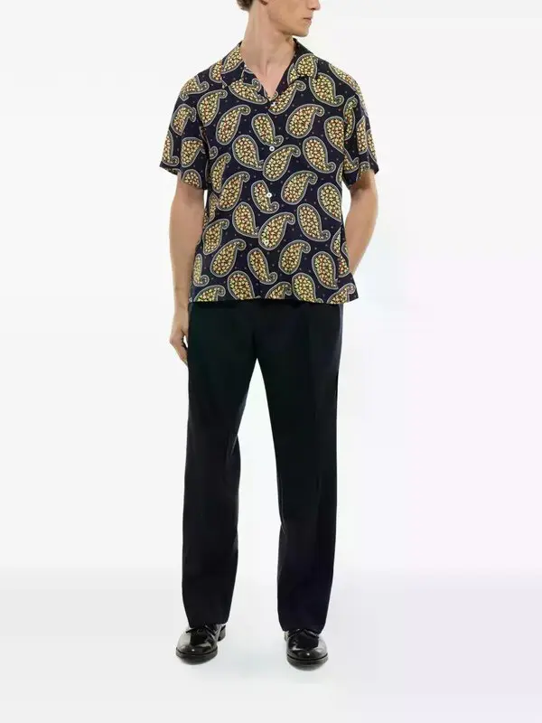 FURSAC Paisey-print Shirt - Blue