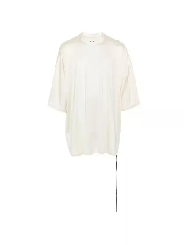 Rick Owens Tommy T Tie-detail T-shirt - Neutrals