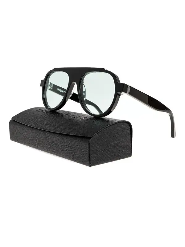 Thierry Lasry Dynasty Browline Sunglasses - Black
