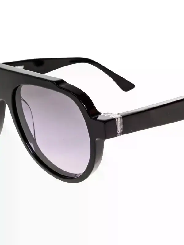 Thierry Lasry Dynasty Browline Sunglasses - Black