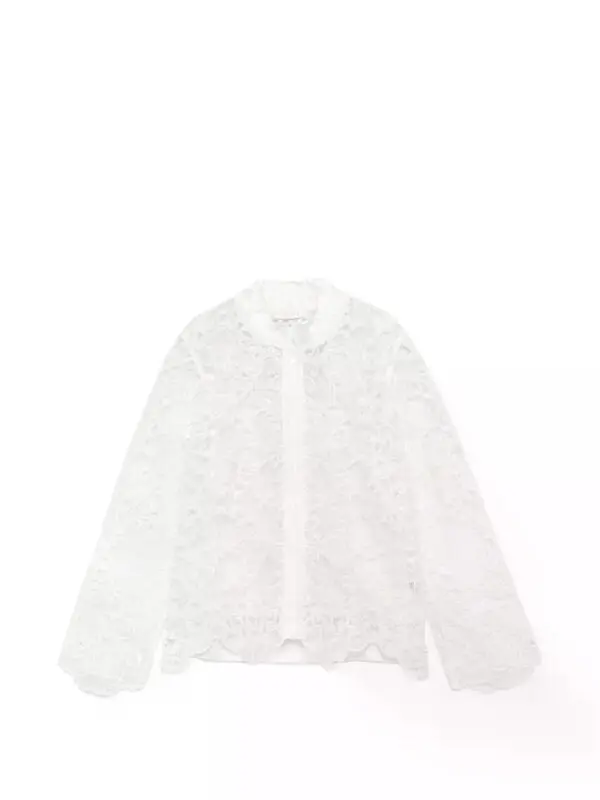 MAURIZIO BRASCHI Lace Zip-up Jacket
