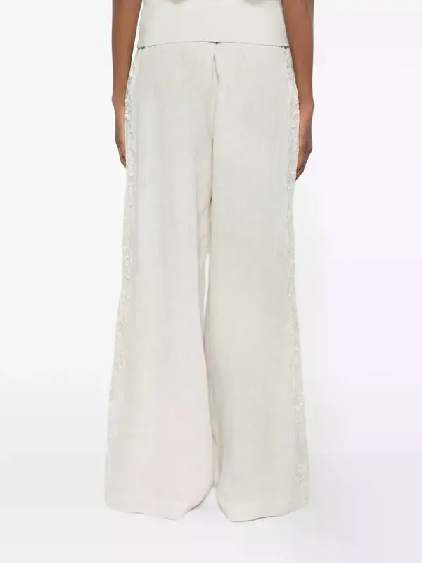 MAURIZIO BRASCHI Lace-detail Trousers