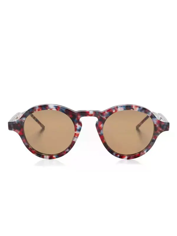 Thom Browne Ues926a Round-frame Sunglasses - Blue