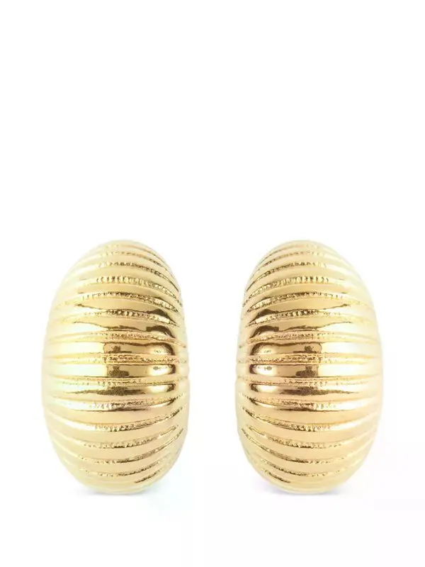 MONET 1980s Demi-hoop Earrings - Gold