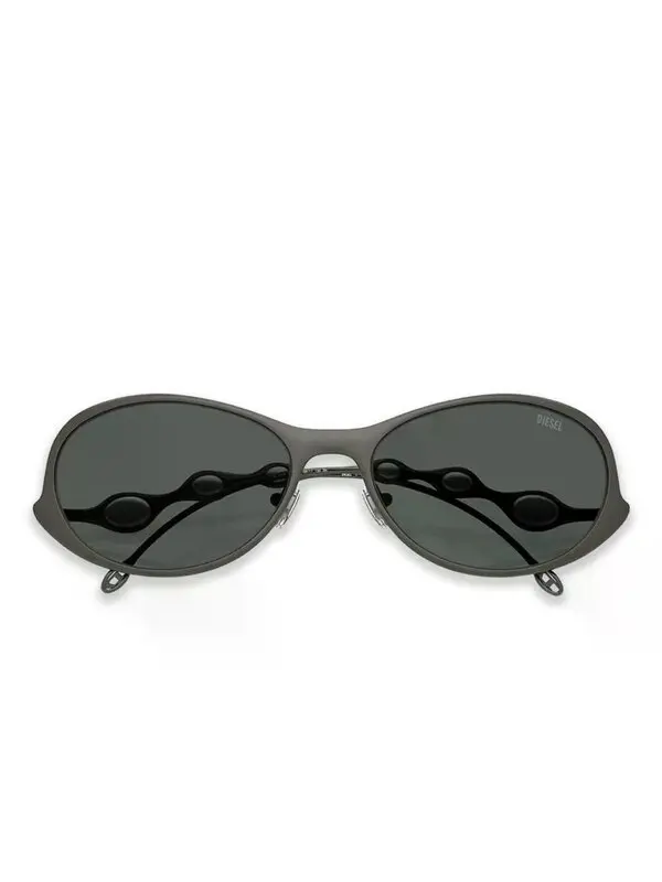 DIESEL® Oval-frame Embellished Sunglasses