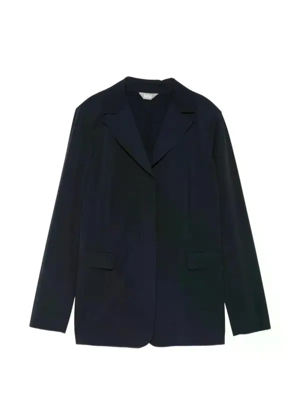 Max Mara Flap-pocket V-neck Jacket - Blue