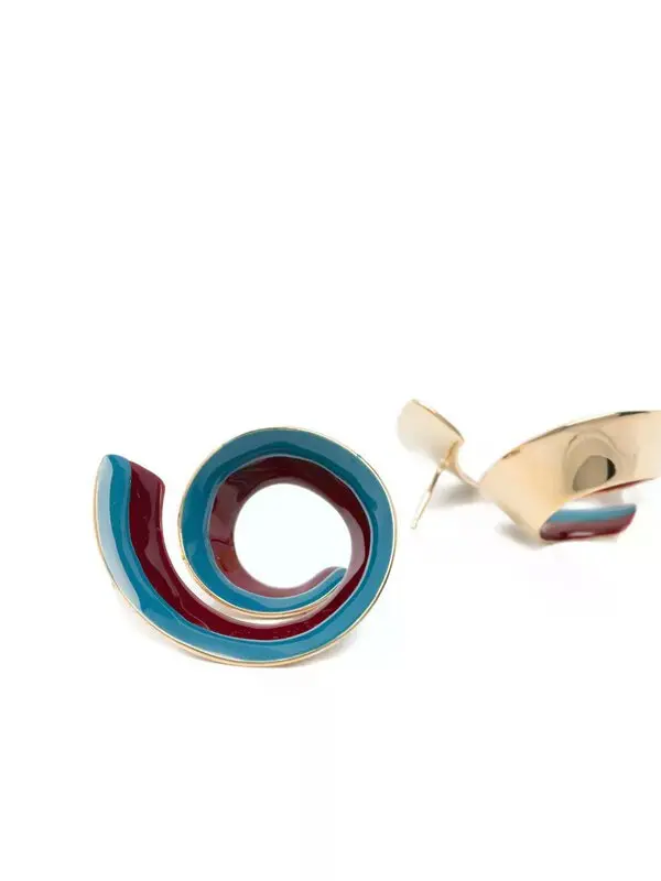 Marni Enamel Spiral Earrings