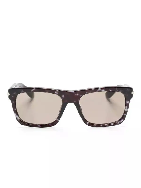 Alexander McQueen Square Frame Sunglasses - Black