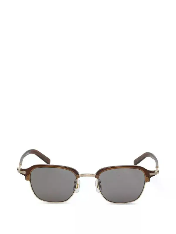 Montblanc Geometric Frame Sunglasses - Brown