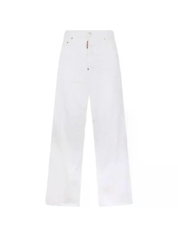 Dsquared2 Garment Dyed Baggy Jeans - White
