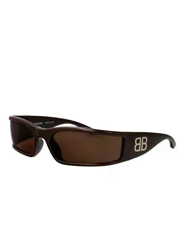Balenciaga Rectangle Logo Sunglasses