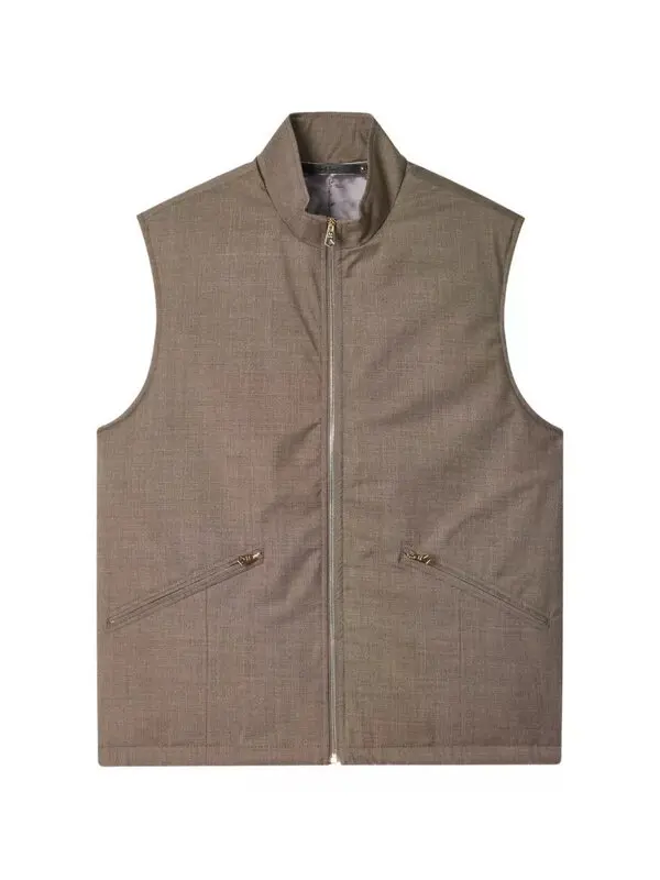 Paul Smith Zip Pocket Gilet - Brown