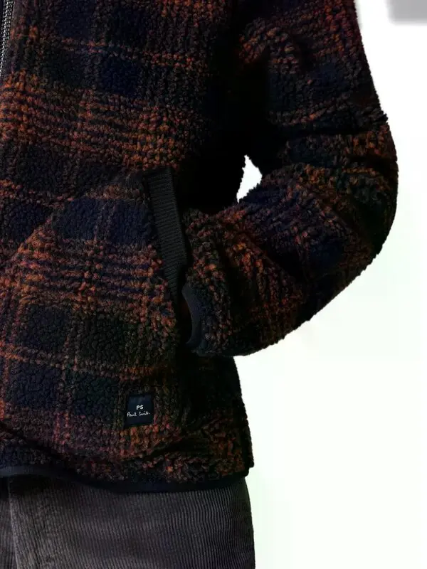 Paul Smith Plaid-pattern Zip Jacket