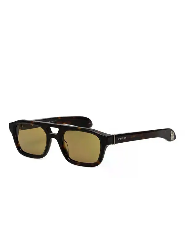 Alexander McQueen T-bar Square-frame Sunglasses