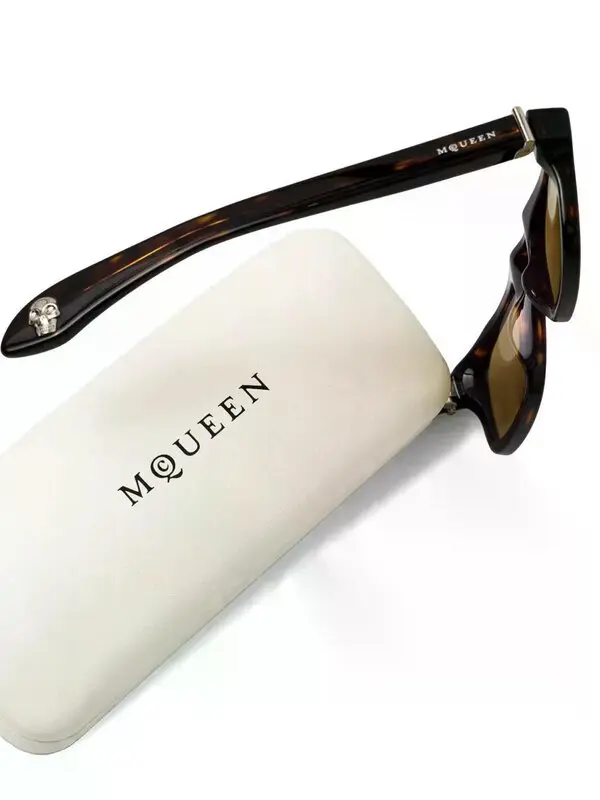 Alexander McQueen T-bar Square-frame Sunglasses