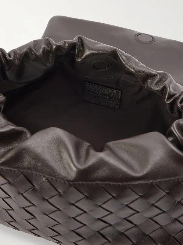 Bottega Veneta Giorno Intrecciato Leather Shoulder Bag