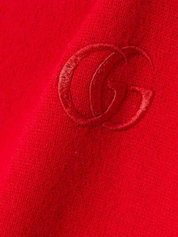 Gucci Embroidered Wool Cardigan