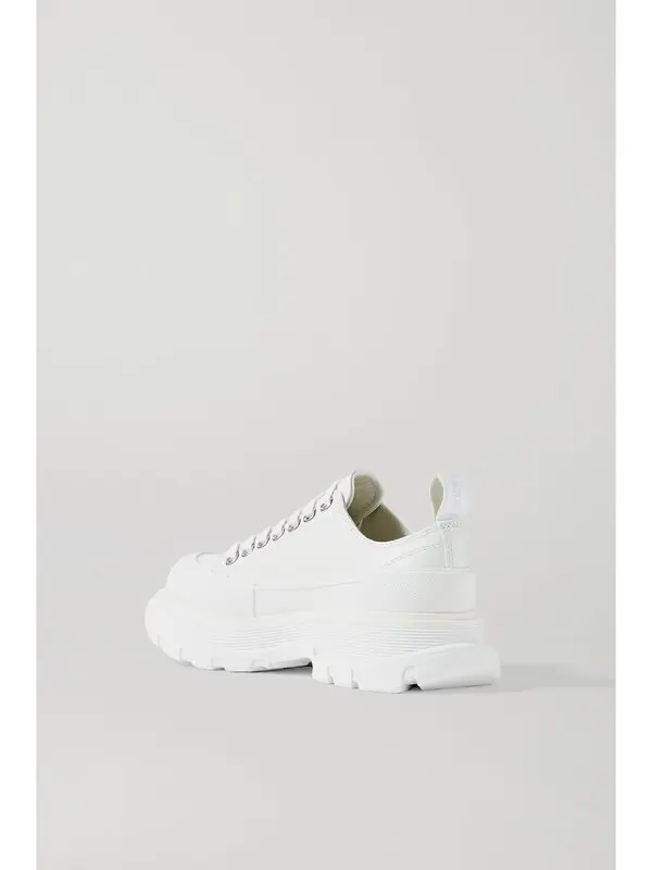 Alexander McQueen Leather Exaggerated-sole Sneakers