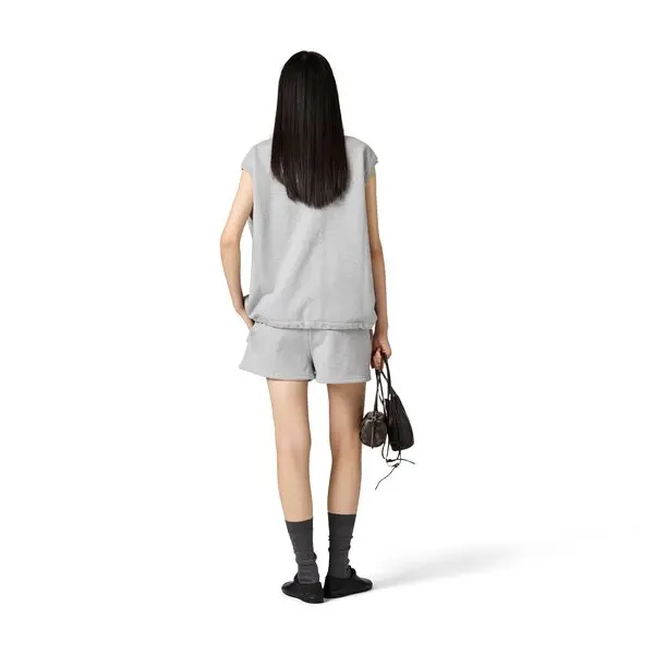Miu Miu Cotton Fleece Vest - Grey