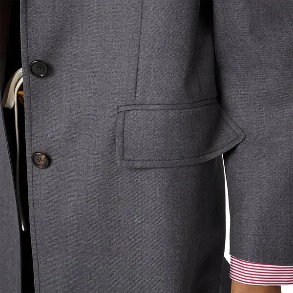 Miu Miu Single-breasted Gabardine Coat