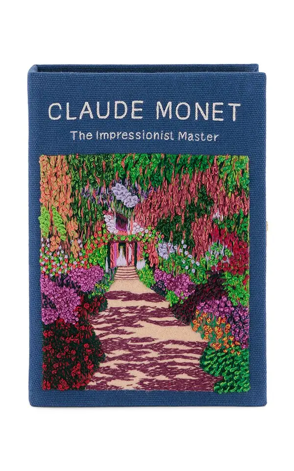 OLYMPIA LE-TAN Claude Monet The Impressionist Master Clutch - Navy