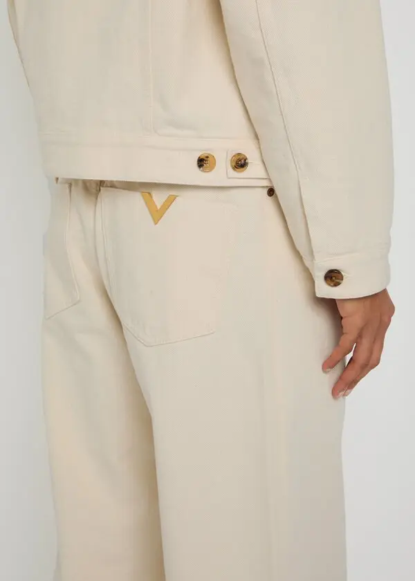 Valentino Garavani Wide-leg Denim Jeans