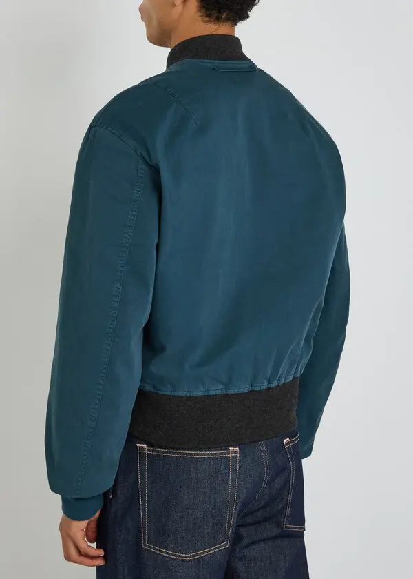 JW Anderson Cotton Bomber Jacket - Navy