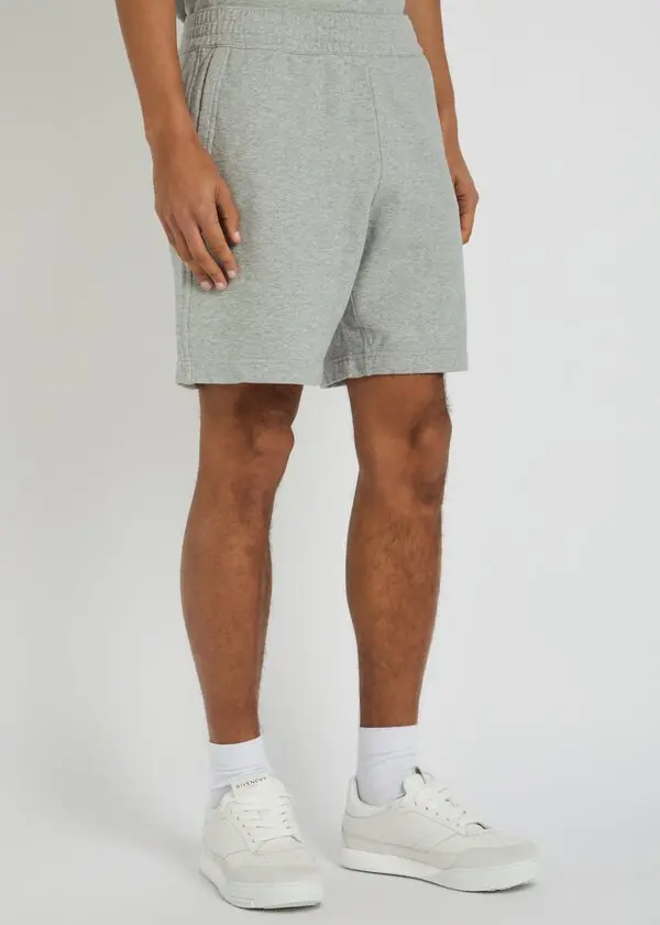 Givenchy Logo Cotton Shorts - Light Grey