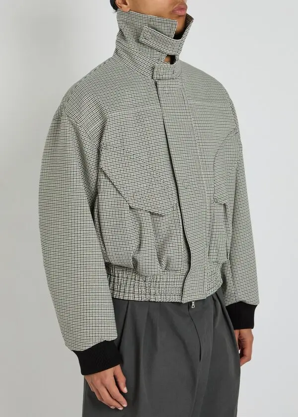 Dries Van Noten Houndstooth Woven Jacket