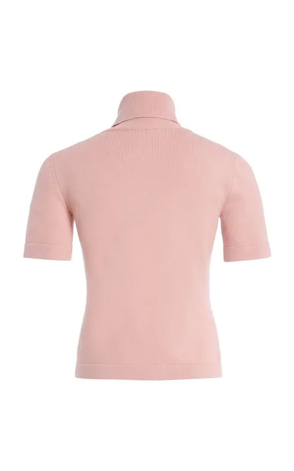 Oscar De La Renta Turtleneck Wool Top