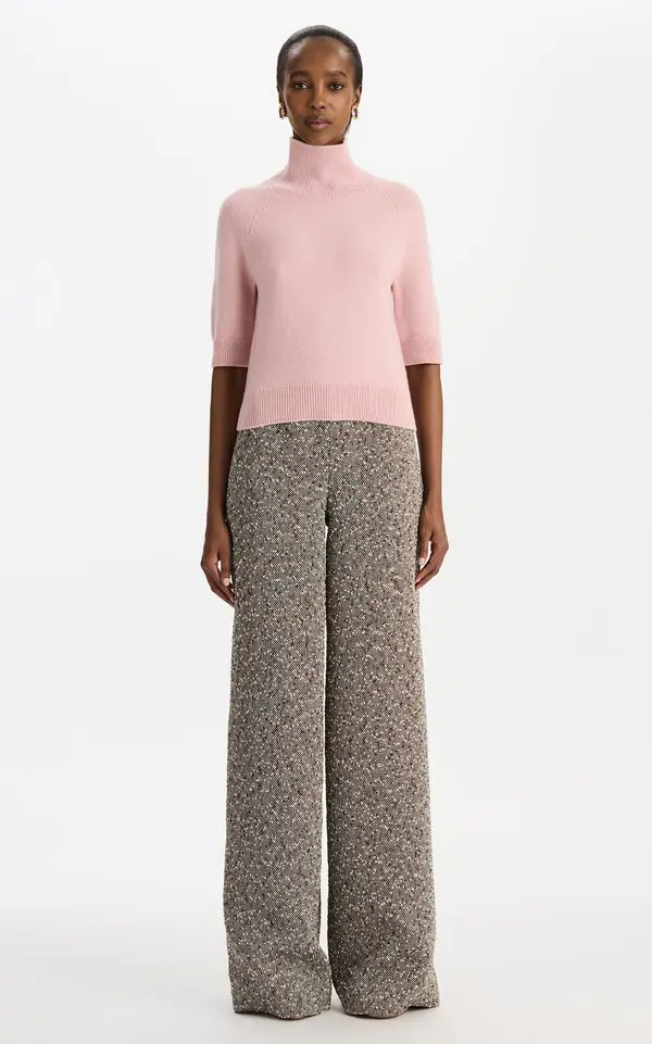 Oscar De La Renta Turtleneck Wool Top