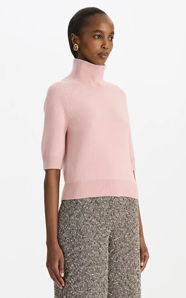 Oscar De La Renta Turtleneck Wool Top