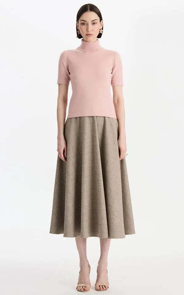 Oscar De La Renta Turtleneck Wool Top