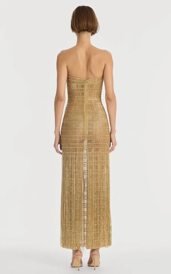 Oscar De La Renta Beaded Gown