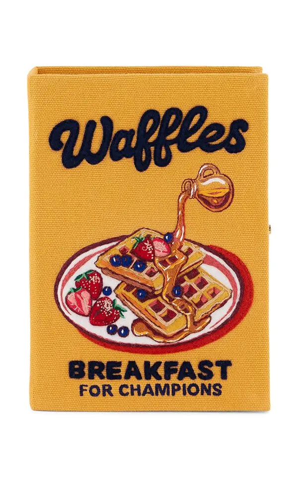 OLYMPIA LE-TAN Waffles: Breakfast For Champions Clutch - Brown