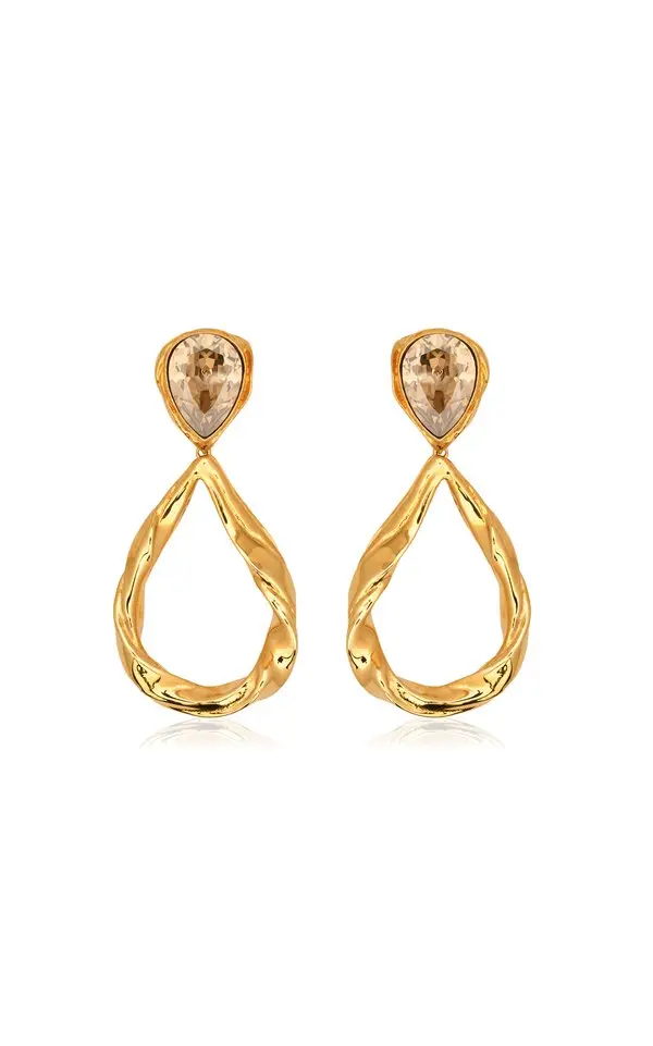 Oscar De La Renta Loop Drop Earrings