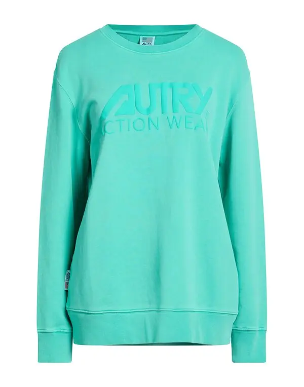 AUTRY Cotton Sweatshirt - Turquoise