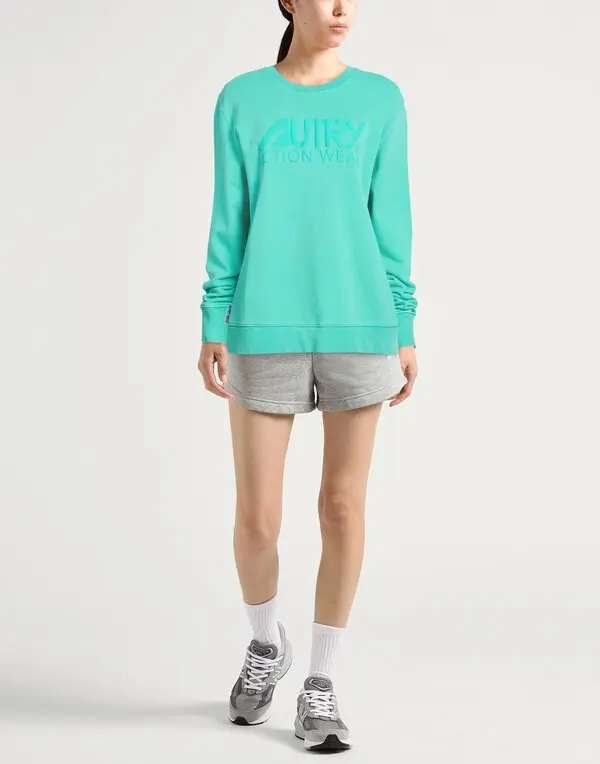 AUTRY Cotton Sweatshirt - Turquoise