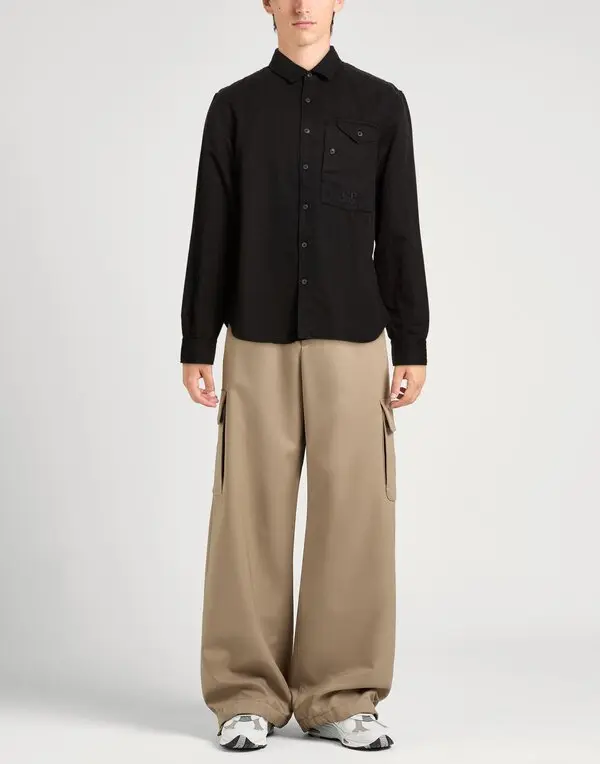 C.P. COMPANY C. P. Company Shirt Size Cotton, Linen - Black