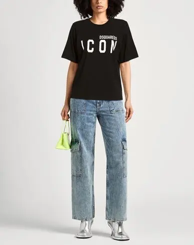 Dsquared2 Cotton Icon Logo T-shirt - Black