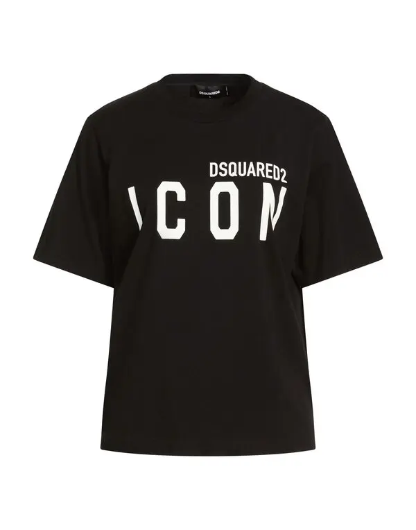 Dsquared2 Cotton Icon Logo T-shirt - Black