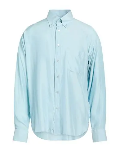 TOM FORD Shirt Size Silk, Viscose - Blue