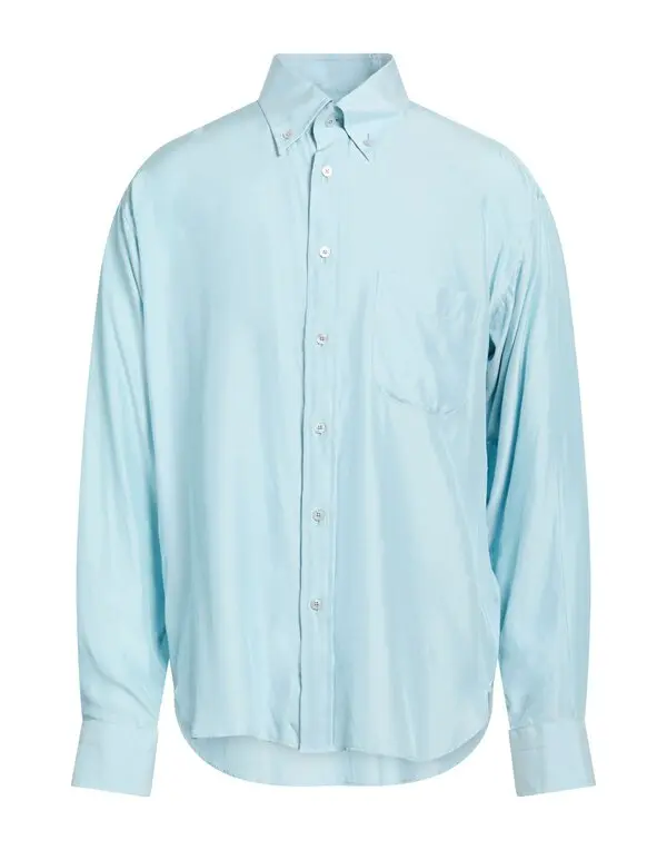 TOM FORD Shirt Size Silk, Viscose - Blue