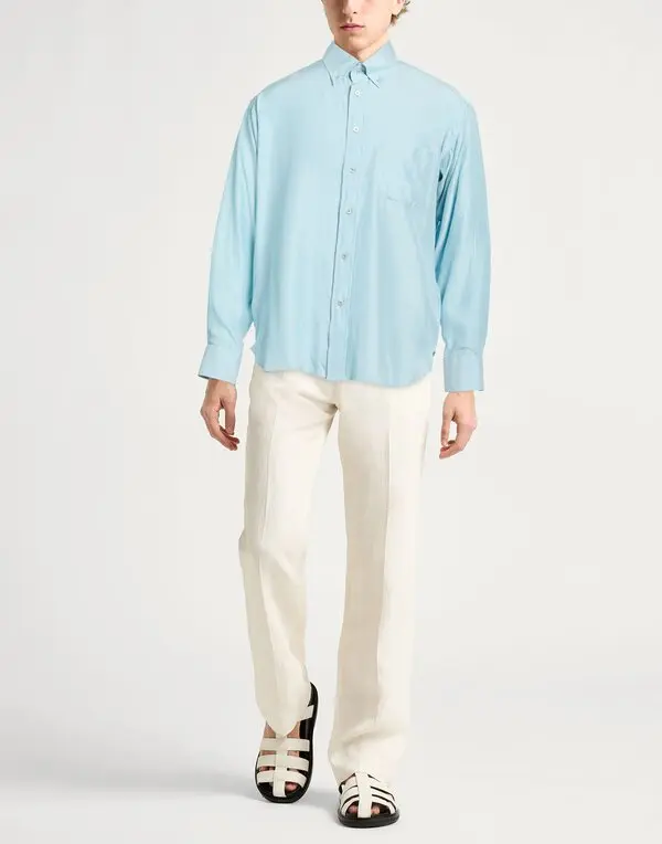 TOM FORD Shirt Size Silk, Viscose - Blue