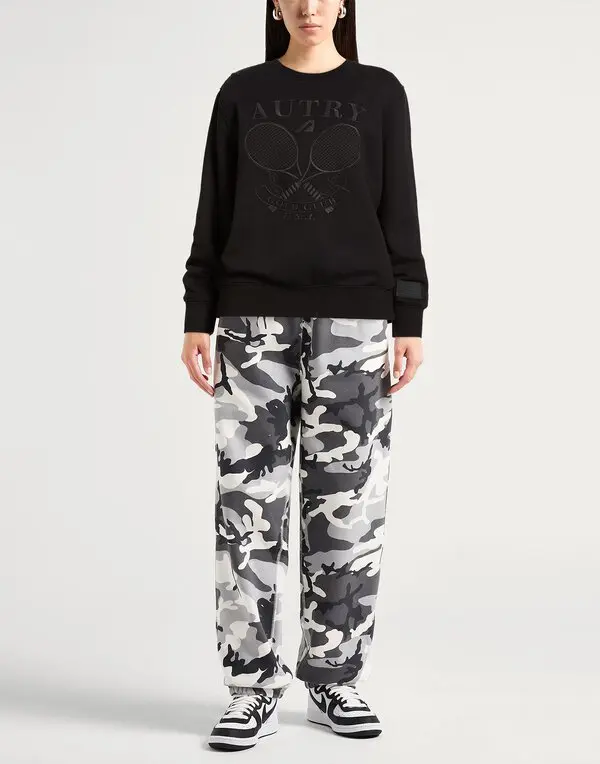 AUTRY Cotton Sweatshirt With Appliqués