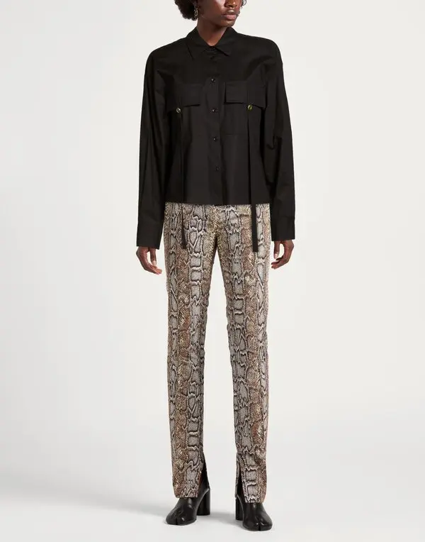 TWINSET Shirt In Cotton And Elastane - Black