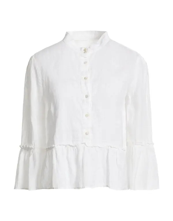 120% Lino Linen Peplum Top