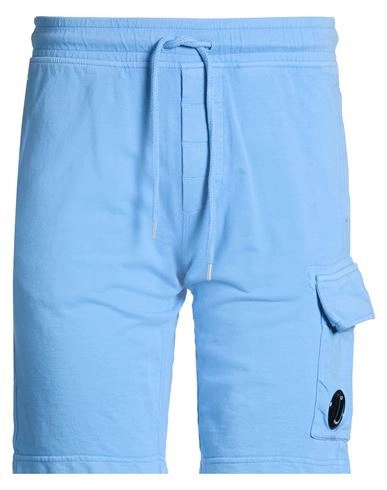 C.P. COMPANY Cotton Terry Cargo Shorts - Azure