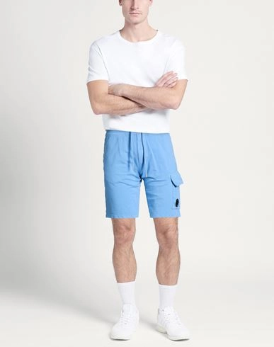 C.P. COMPANY Cotton Terry Cargo Shorts - Azure